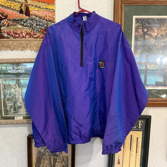 surf style | Jackets & Coats | Vintage 8s90s Surf Style Iridescent Mens ...